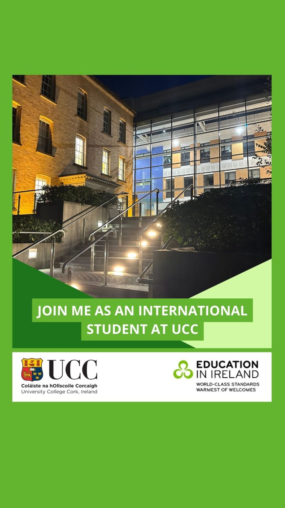 Join me as an International Student at UCC | Study in Ireland ...